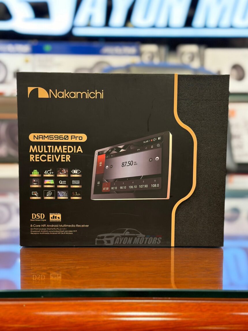 NAKAMICHI Car Android Player NAM5960 Pro RAM-8 GB, ROM-256 GB, With Sim ...